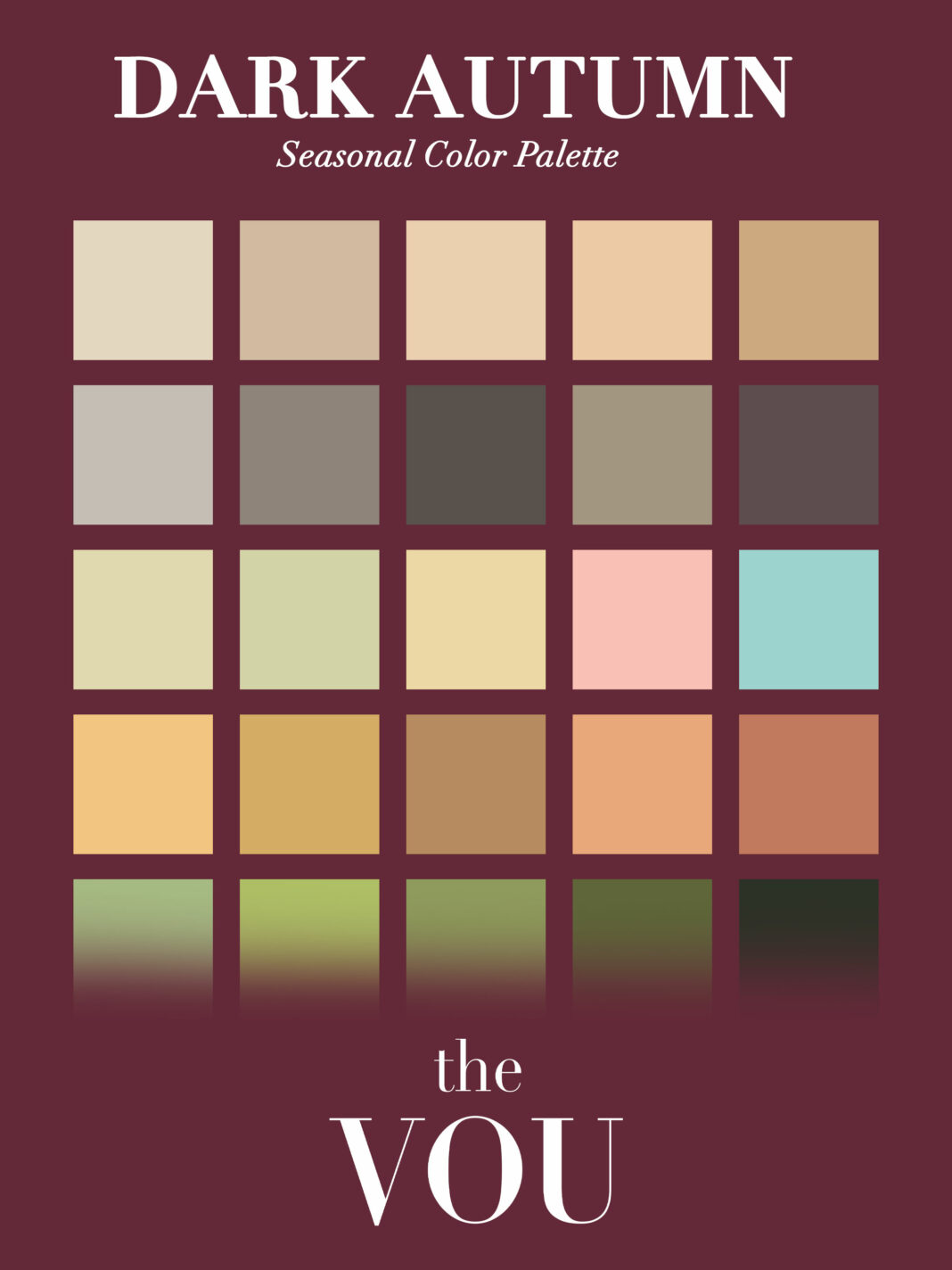 Deep/Dark Autumn Colour Palette Complete Guide For Men