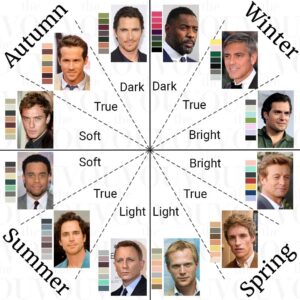 All 12 Seasonal Colour Palettes for Men Explained in Detail - Find Your ...
