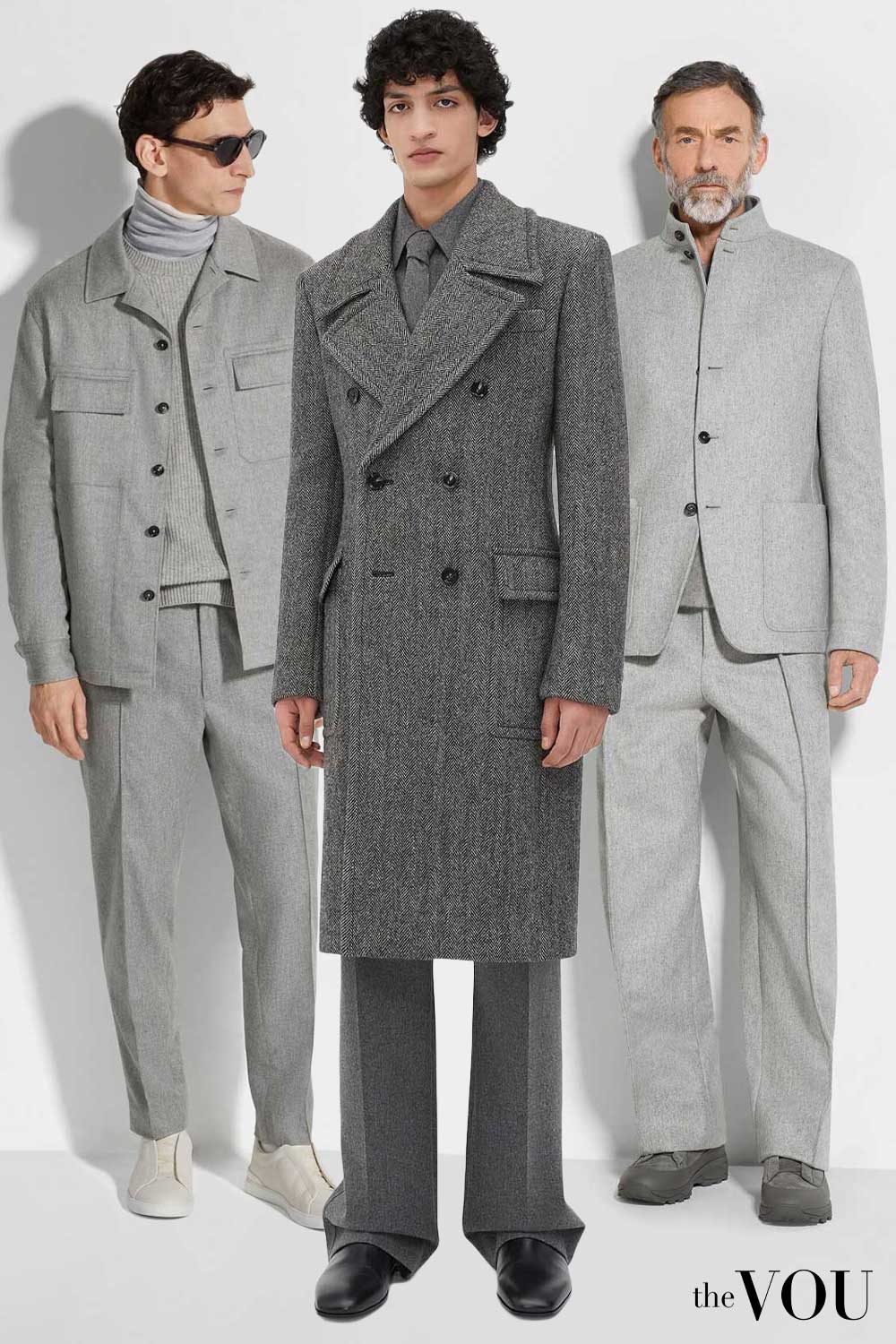 5 idées de tenues monochromes grises pour hommes : un look gris ...
