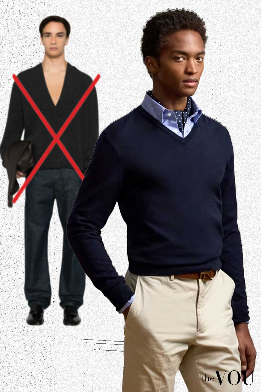 Choosing the Right V-necks for Skinny Men (6 Must-Follow Rules) | The VOU
