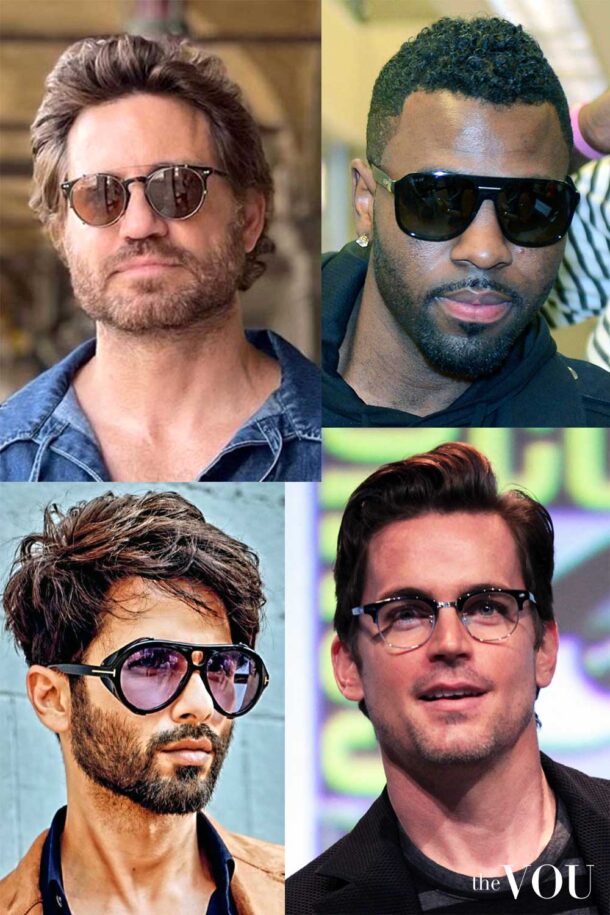 Glasses Styles for Pear Face Shape Men Recommended by The VOU's Expert ...